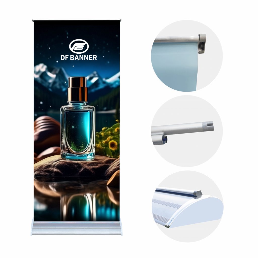 Newly Floor Wide Base Standing Banner Outdoor Horizontal Roll Up Banner ...